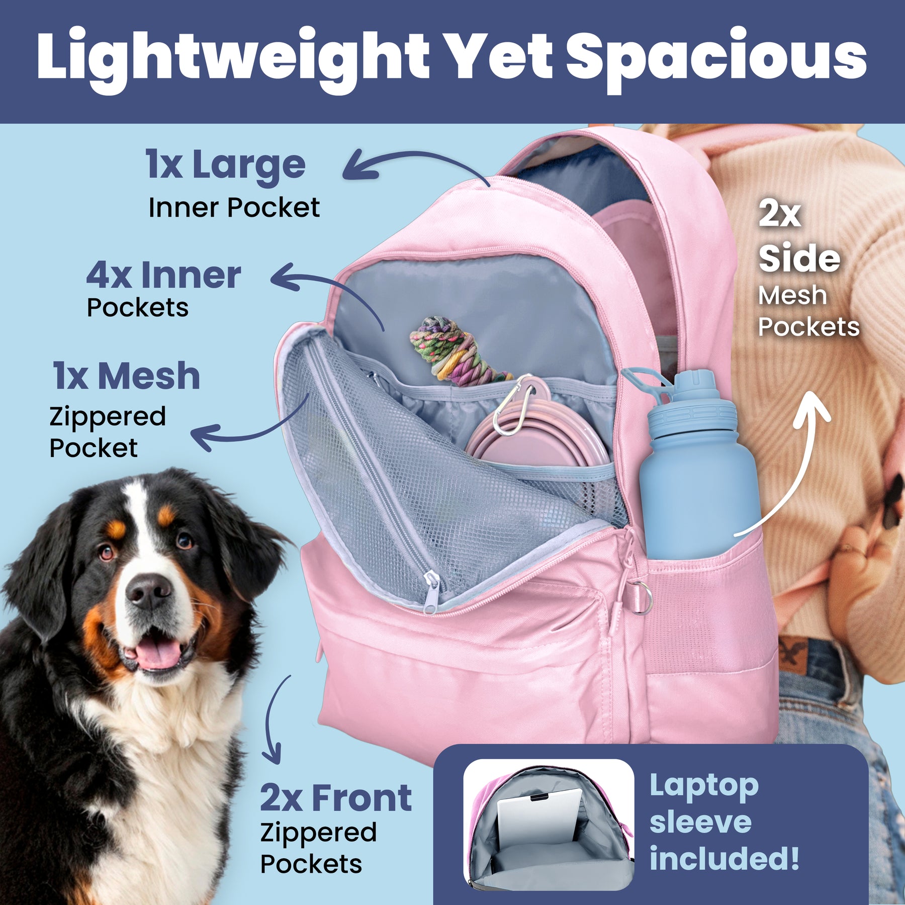 The Original Doggy Bag™ Backpack for Dog Supplies – Rubyloo