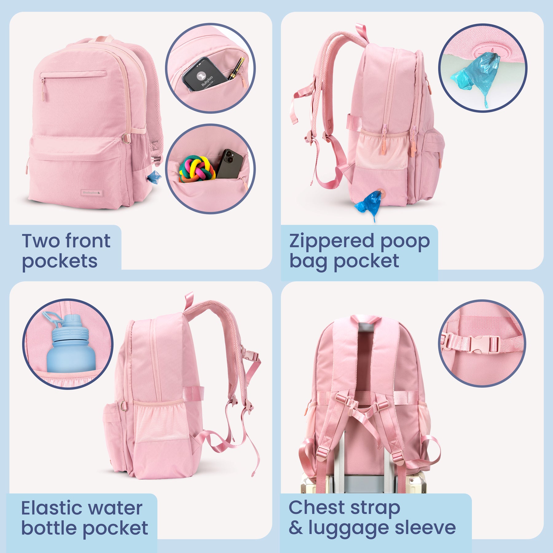 The Original Doggy Bag™ Backpack for Dog Supplies – Rubyloo