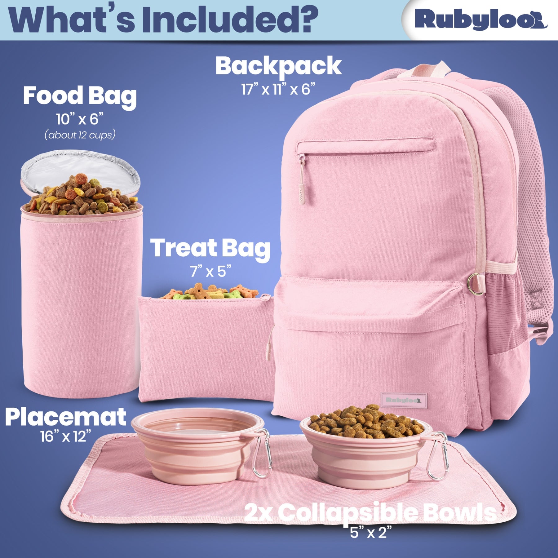 The Original Doggy Bag™ Backpack for Dog Supplies – Rubyloo